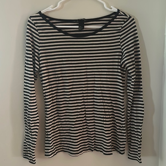 H&M | Tops | Hm Striped Tshirt | Poshmark